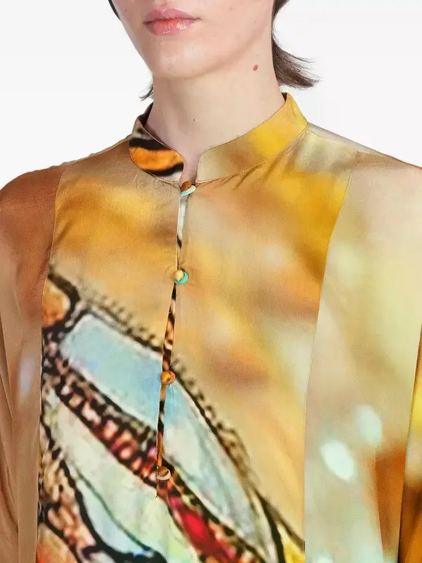 YAVI Graphic-print Midi Dress
