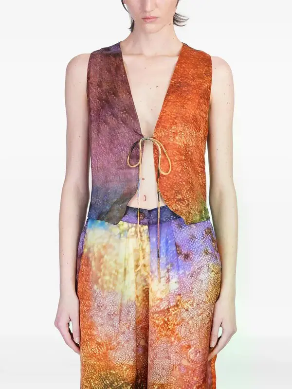 YAVI Abstract-print Vest