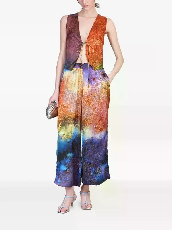 YAVI Abstract-print Vest