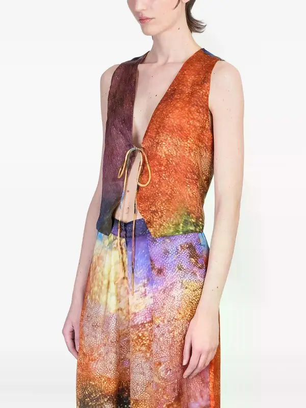 YAVI Abstract-print Vest