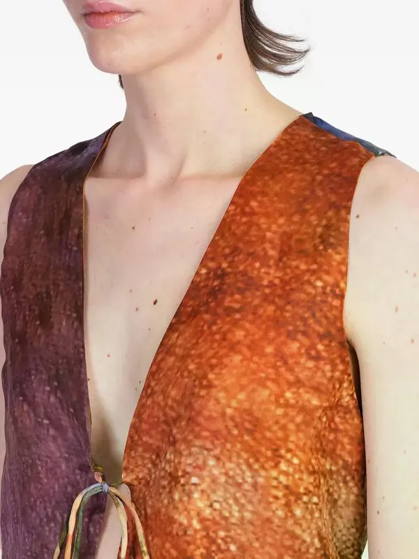 YAVI Abstract-print Vest