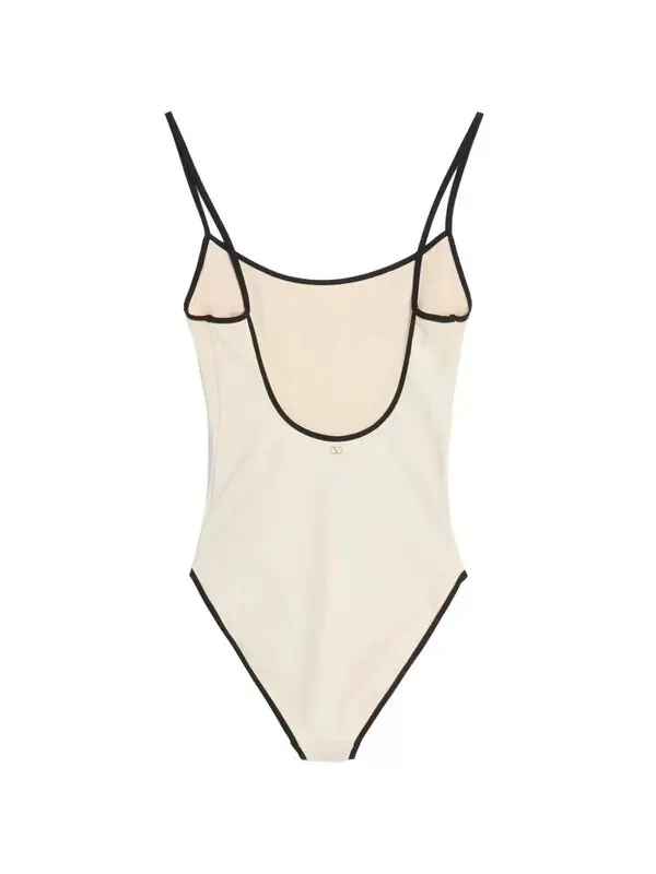Valentino Garavani Lycra Piqué Swimsuit - Neutrals