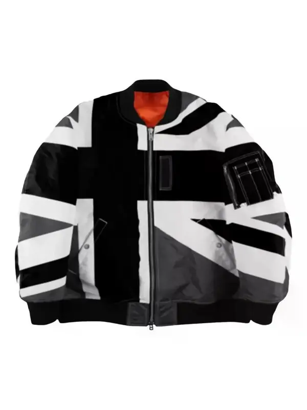TAKAHIROMIYASHITA THESOLOIST. Union Jack Multi Bomber Jacket - Black