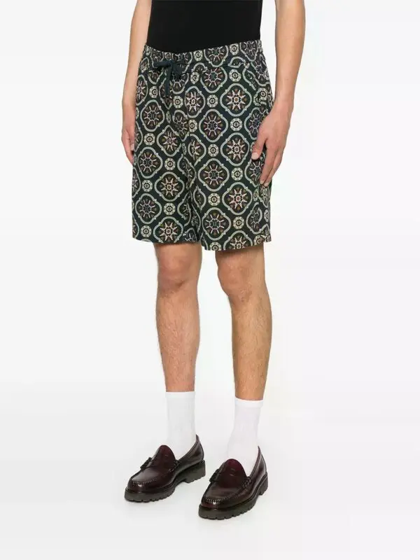 LES DEUX Otto Printed Shorts