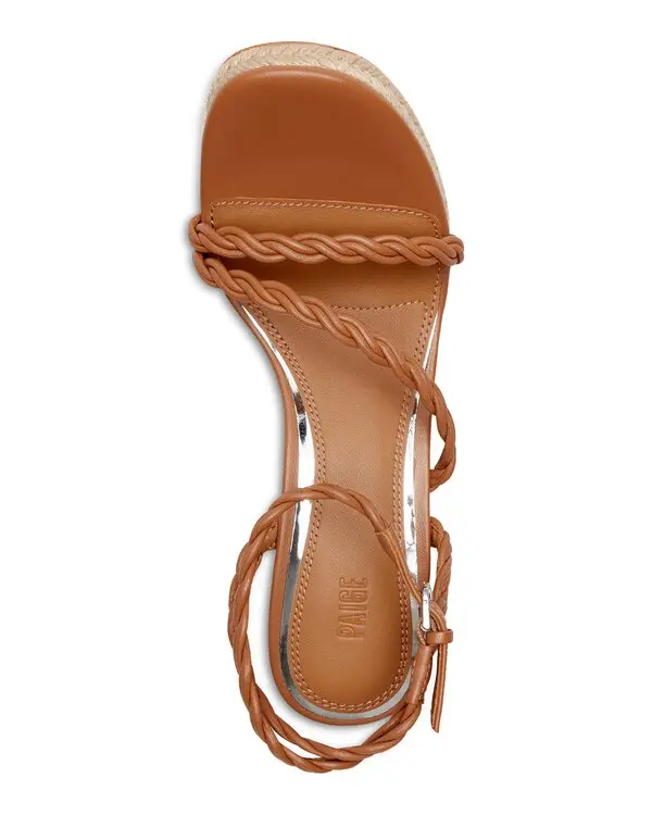 Paige Kelsey Wedge Sandals - Cognac