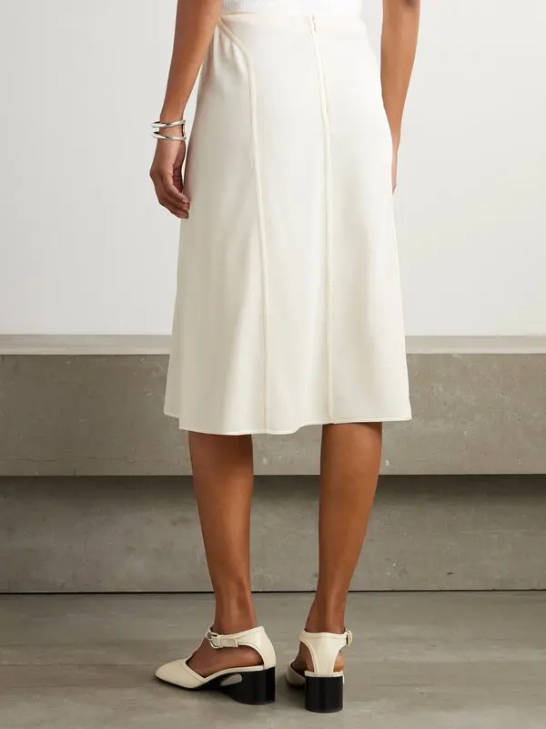 JIL SANDER Paneled Jersey Midi Skirt