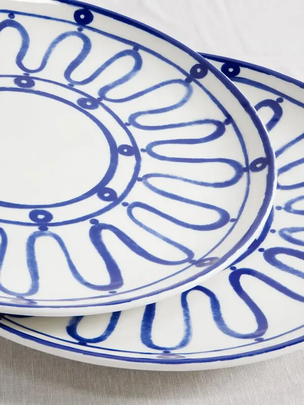 Themis Z Kyma Painted Porcelain Dessert Plate