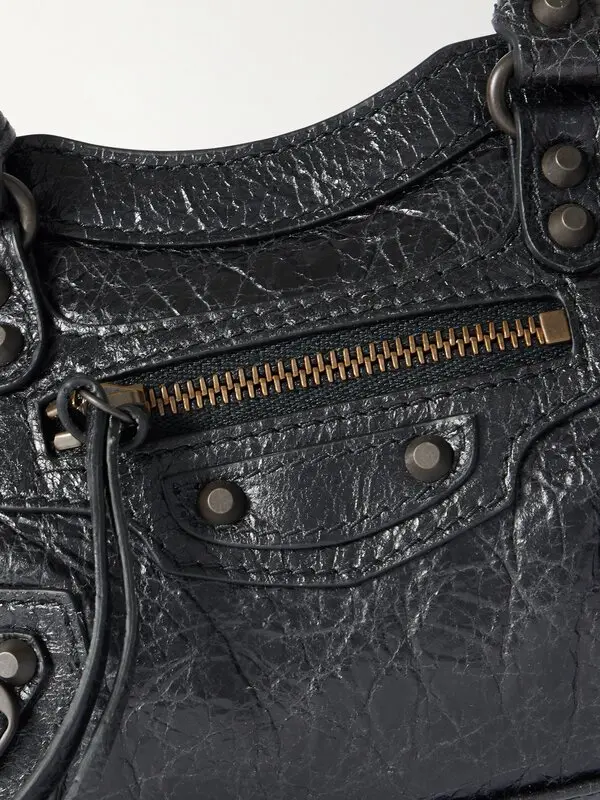 Balenciaga Le City Nano Textured-leather Tote - Black