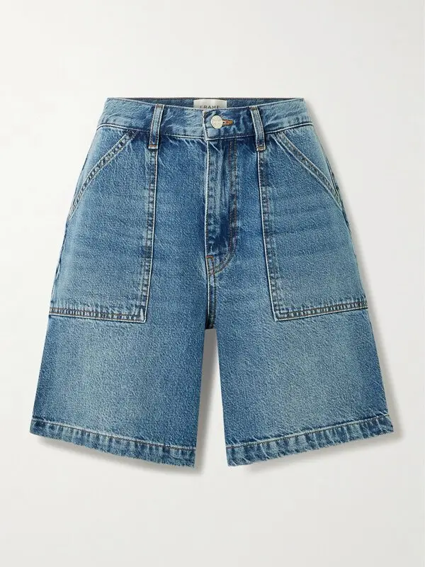 FRAME Utility Organic Denim Shorts
