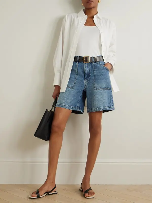 FRAME Utility Organic Denim Shorts