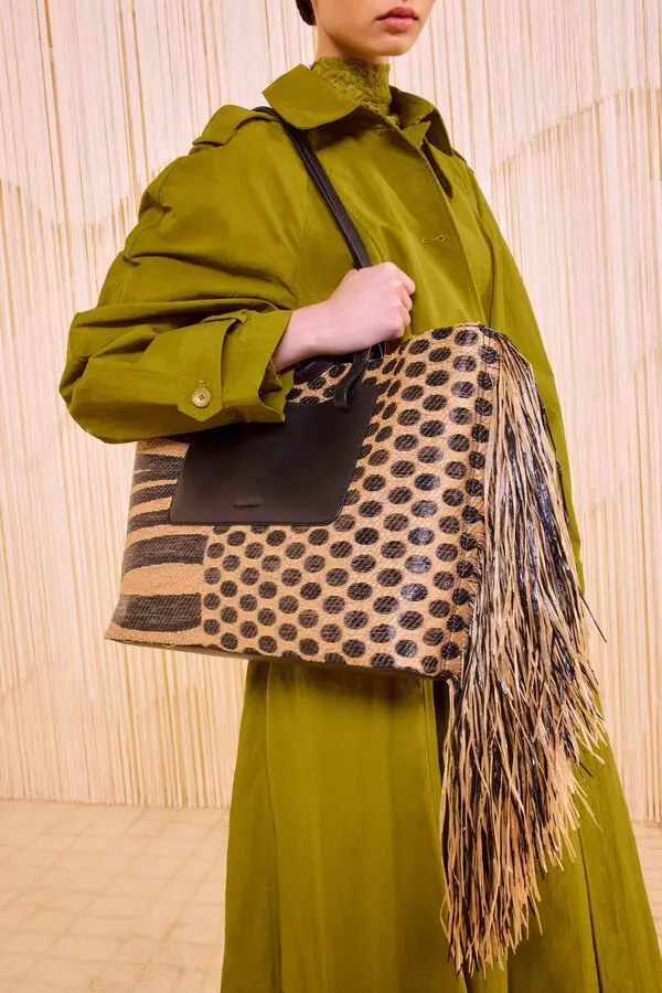 Ulla Johnson Lali Large Tote Handbag - Tapir