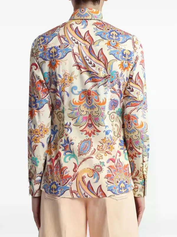 Etro Floral-print Poplin Shirt