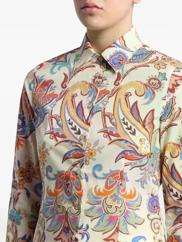 Etro Floral-print Poplin Shirt