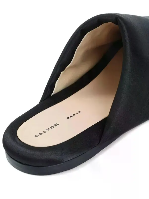 Carven Leather Slippers