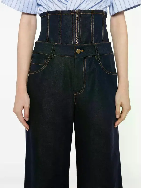 Monse Wide-leg Corset Jeans