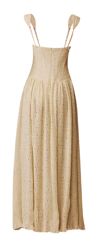 chinese dress ladies A Line Satin Bustier Maxi Dress Sage / 2