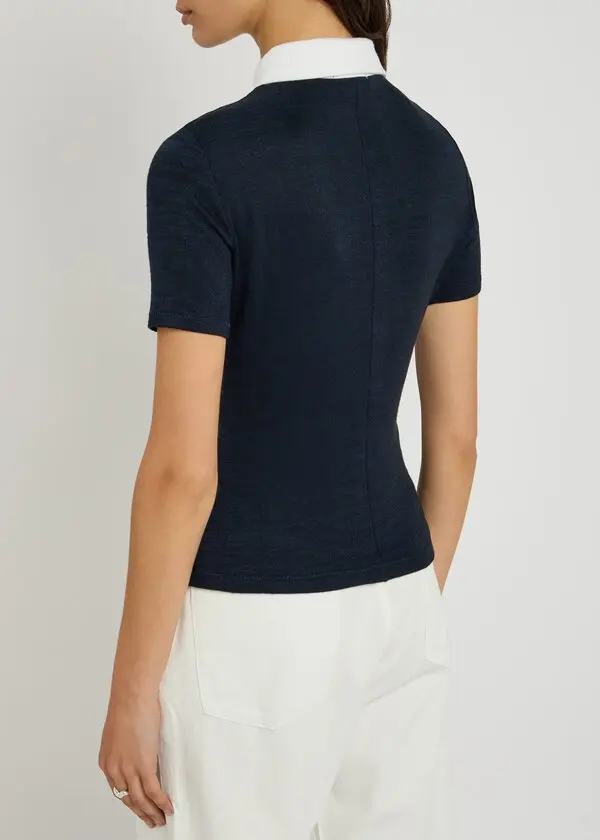 Rag & Bone Stretch-knit Polo Top
