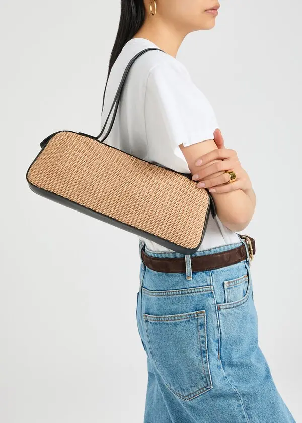 Khaite Simona Woven Shoulder Bag