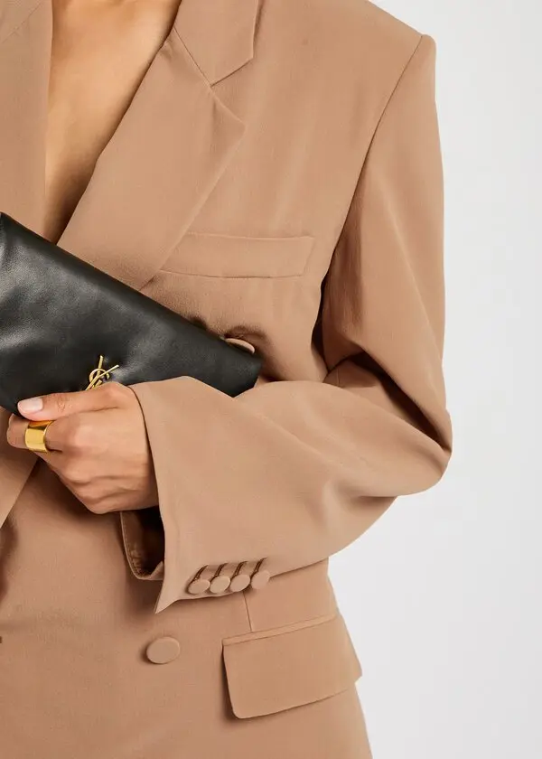 Saint Laurent Oversized Silk-chiffon Blazer