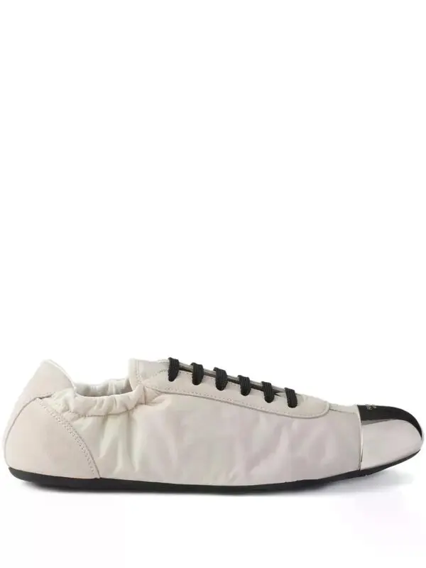 Prada Logo-debossed Sneakers - Neutrals