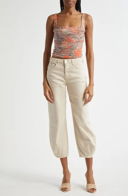 L'Agence Krista High-waist Cropped Jeans