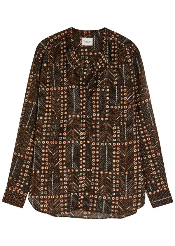 Isabel Marant Mexica Printed Cotton Blouse