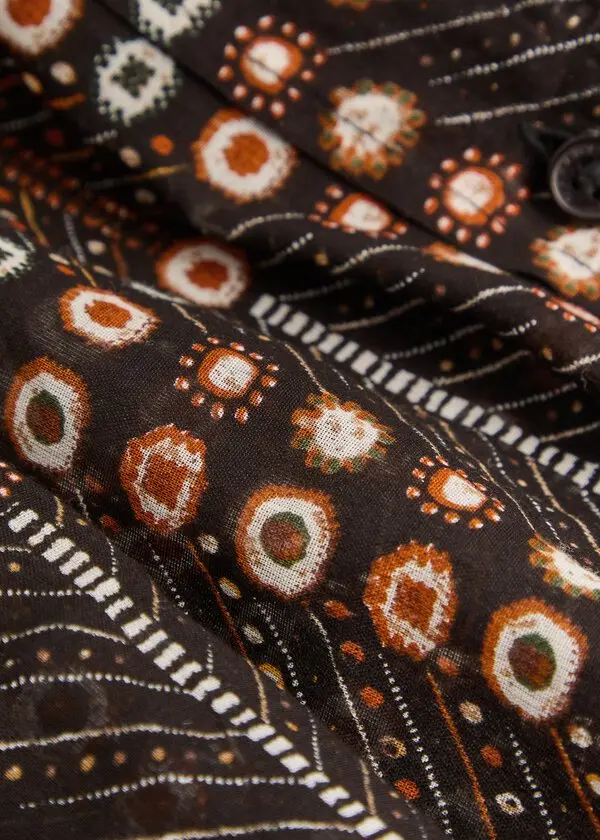 Isabel Marant Mexica Printed Cotton Blouse