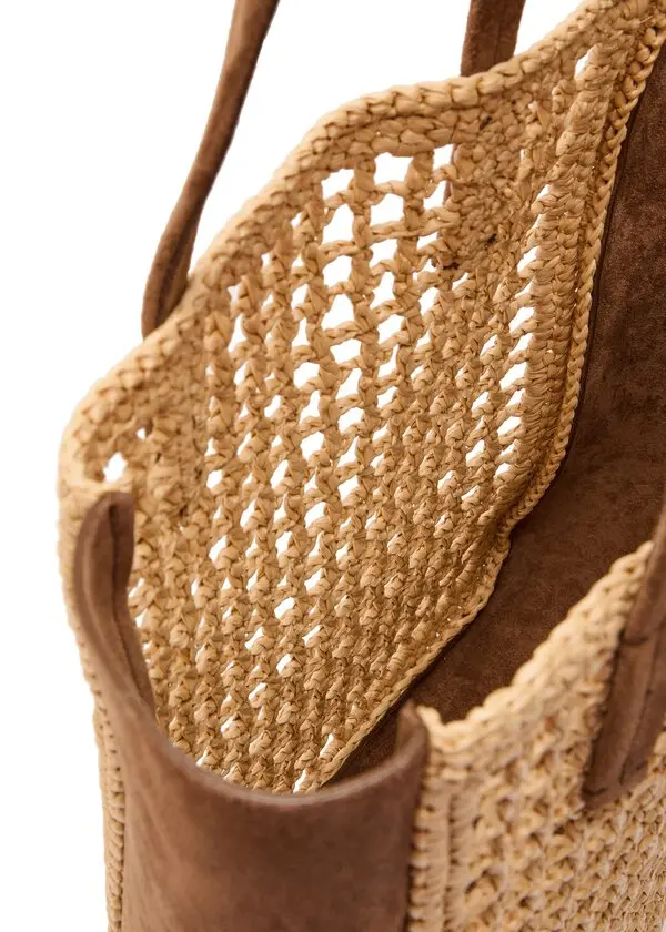 Khaite Small Raffia Tote Bag