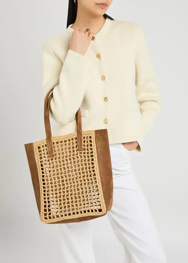 Khaite Small Raffia Tote Bag