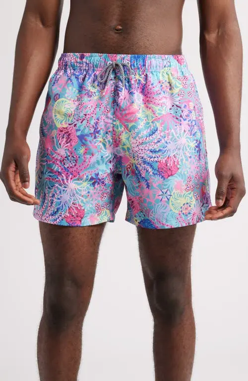 BOARDIES Printed Swim Trunks - Pink Multi