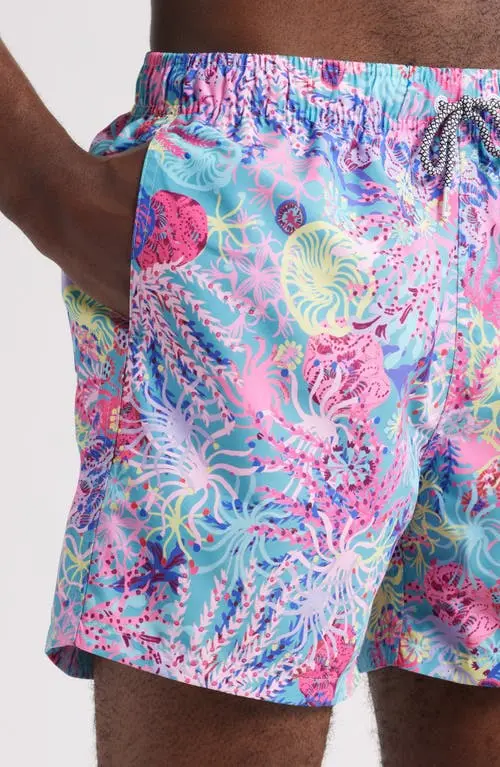 BOARDIES Printed Swim Trunks - Pink Multi