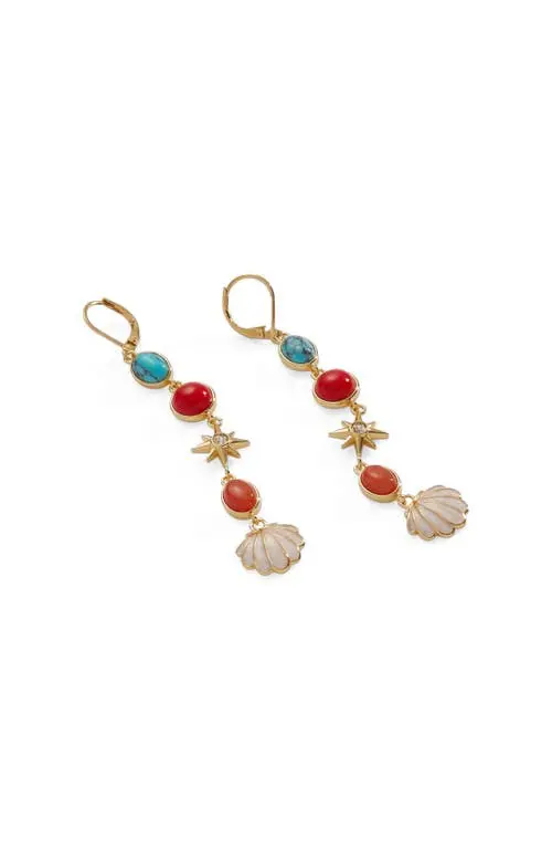 ALEX AND ANI Moonlight Beach Linear Earrings
