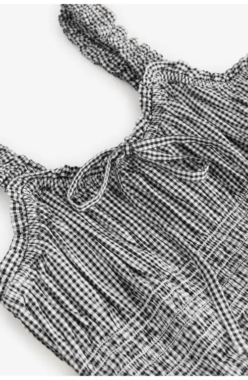 NEXT Gingham Smocked Maxi Dress