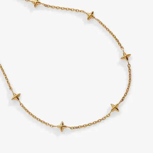 ALEX AND ANI Star Chain Anklet - Gold