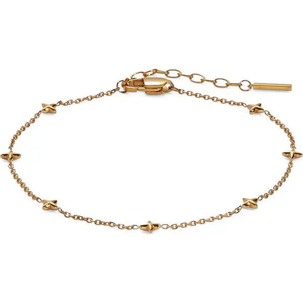 ALEX AND ANI Star Chain Anklet - Gold