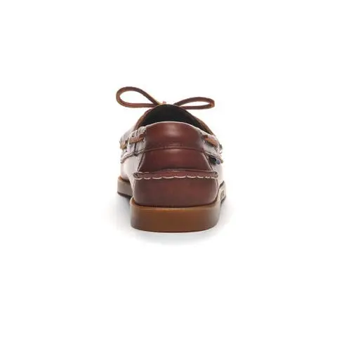 SEBAGO Portland Waxed Leather Boat Shoes - Brown-honey