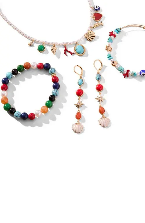 ALEX AND ANI Moonlight Beach Beaded Stretch Bracelet