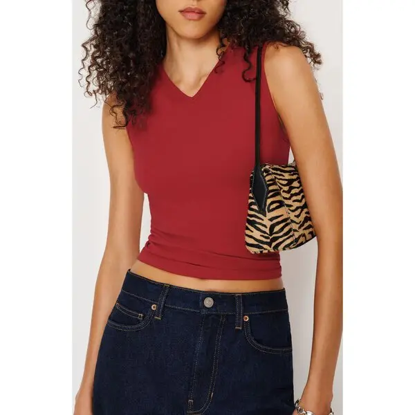 REFORMATION Wren Cotton V-neck Tank