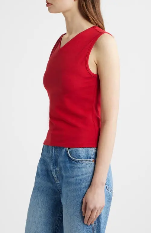 REFORMATION Wren Cotton V-neck Tank
