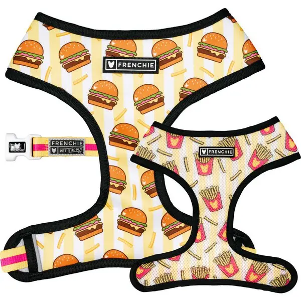 FRENCHIE Duo Reverible Harness - Burger N Fries