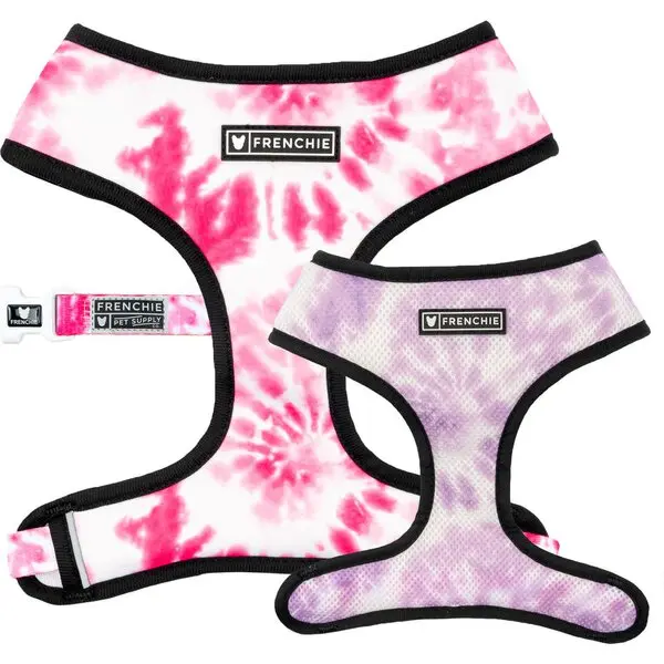 FRENCHIE Duo Reverible Harness - Pink Tie Dye