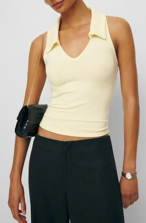 REFORMATION Austine Johnny Collar Sleeveless Top