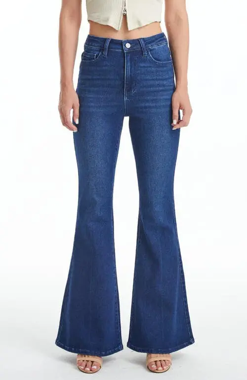 BAYEAS High-rise Flare Leg Jeans - Dark Blue