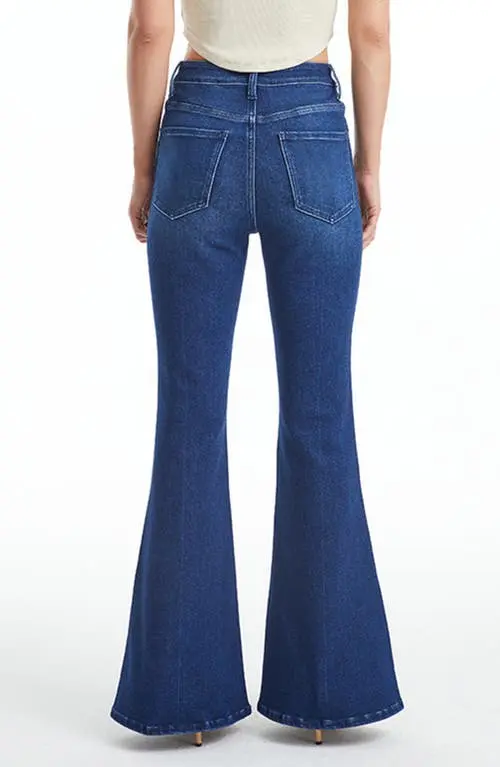 BAYEAS High-rise Flare Leg Jeans - Dark Blue