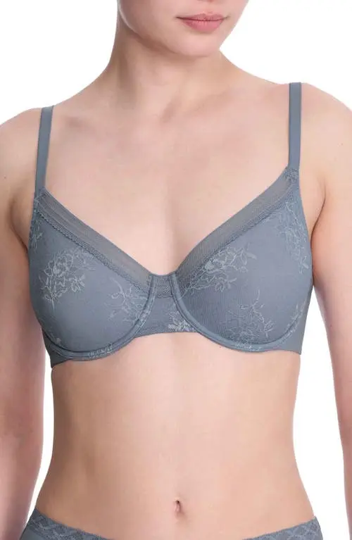 Natori Love Lace Underwire Bra - Country Blue/minty