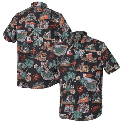 Reyn Spooner Baltimore Orioles Scenic Tri-blend Button-down Shirt
