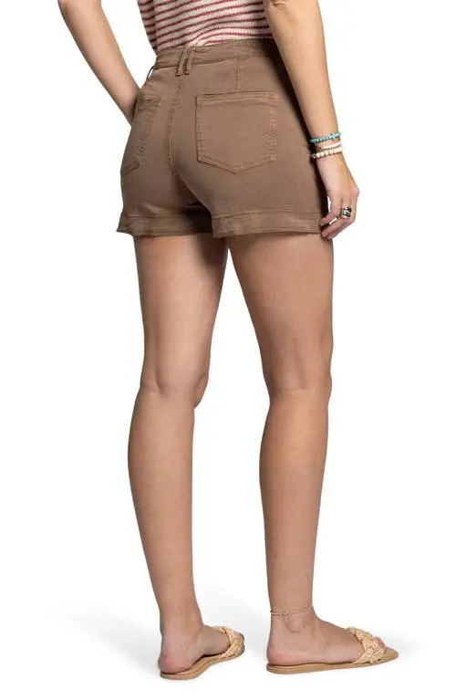 THREAD & SUPPLY Loretta High Rise Shorts - Toffee