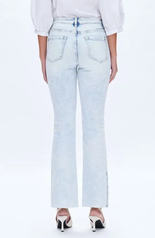 BAYEAS High-rise Bootcut Jeans With Slits