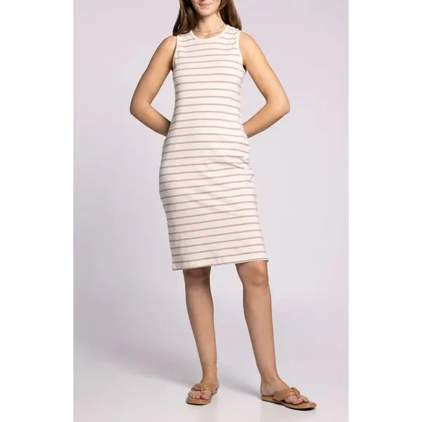 THREAD & SUPPLY Kendari Sleeveless Cotton Dress - Ivory Rose