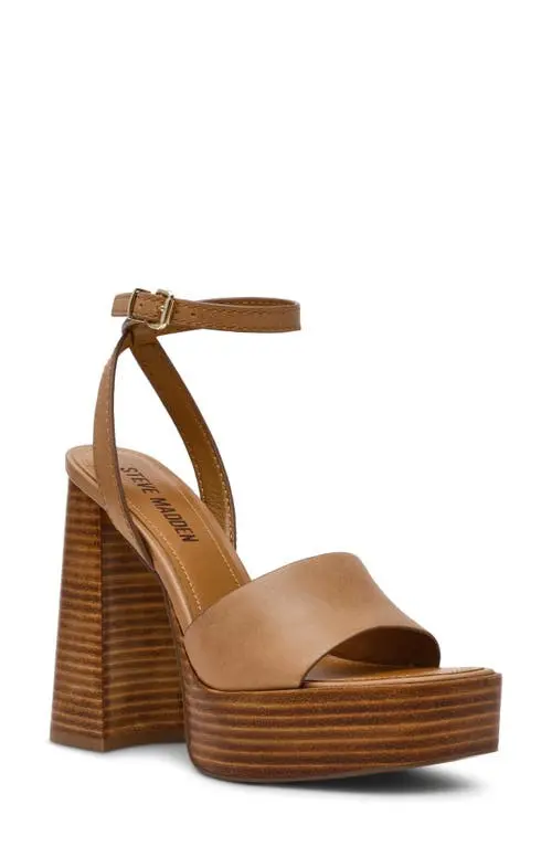 Steve Madden Floria Platform Sandals - Banana Leather